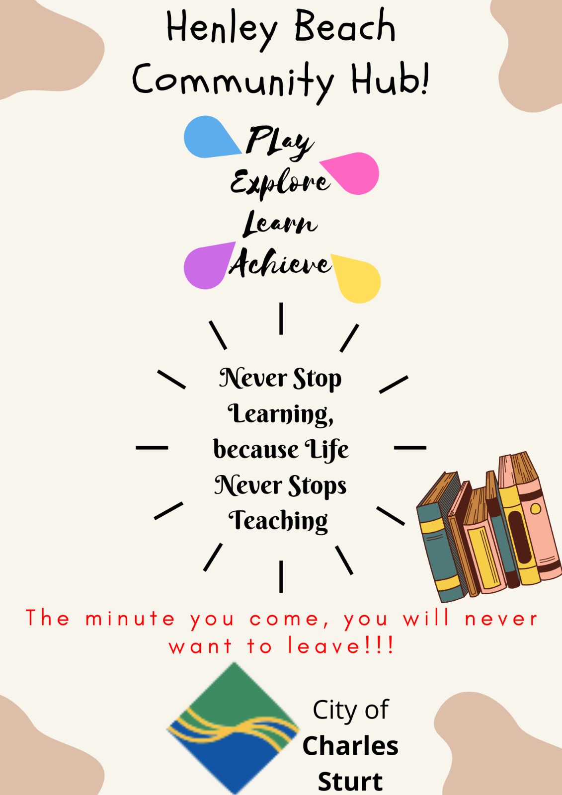 Design a poster to promote the community hub | A new Henley Beach ...